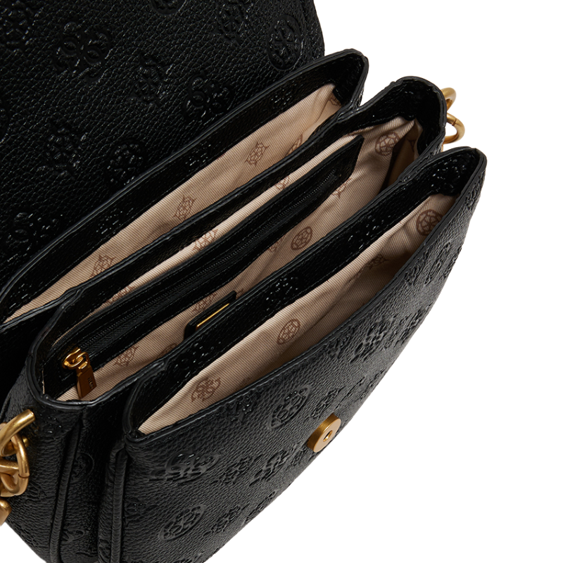 Guess IZZY PEONY Crossbody | Black Logo Bag